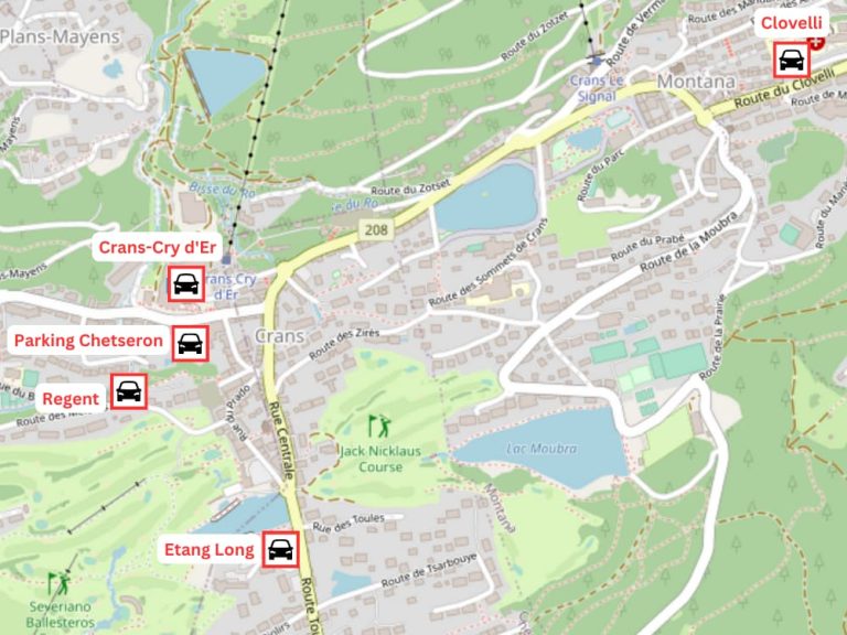 Where To Park in Crans Montana (The Best Options) - SwitzerLanding