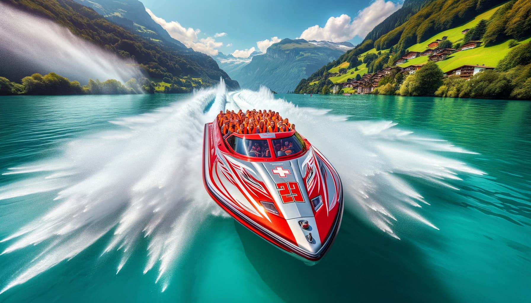 Interlaken Jet Boat Tour - SwitzerLanding