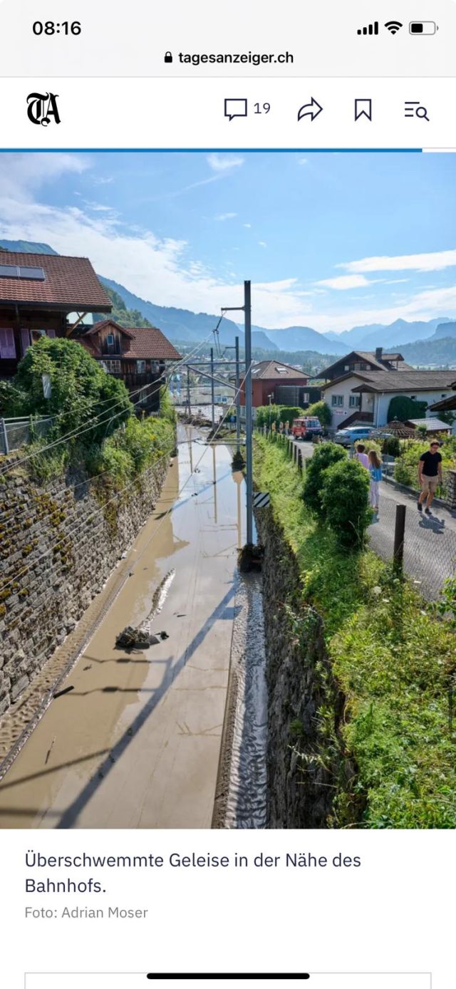 Floods & Disruptions in Grindelwald & Brienz - SwitzerLanding