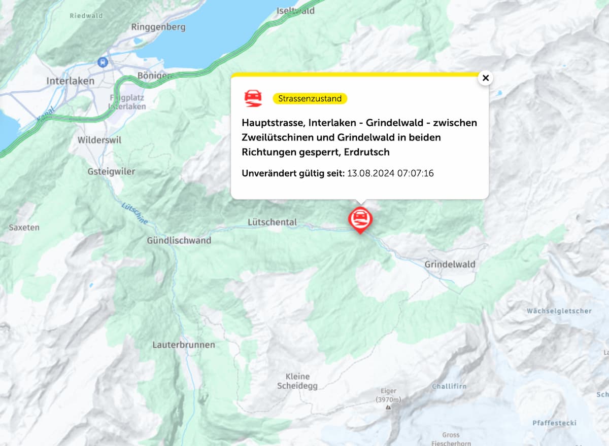Floods & Disruptions in Grindelwald & Brienz - SwitzerLanding