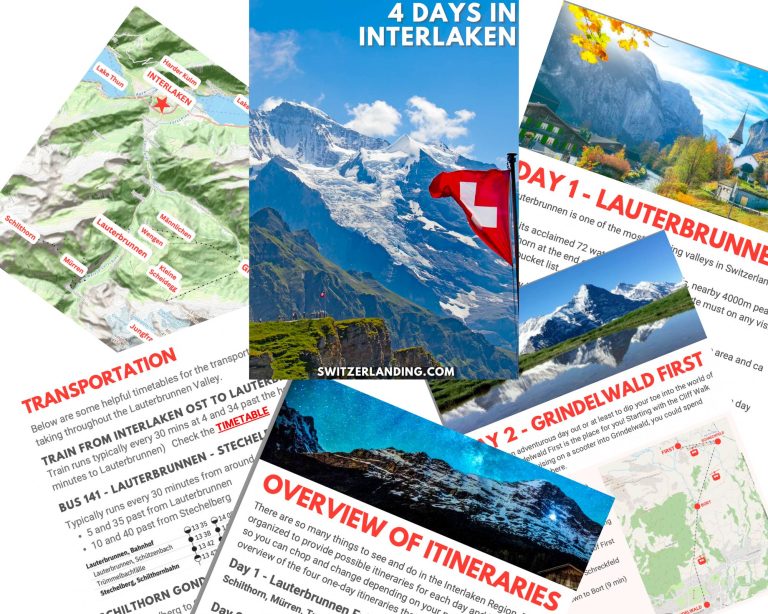 INTERLAKEN 4 DAYS OF ITINERARIES (PLUS 5 ADD-ON OPTIONS) - SwitzerLanding